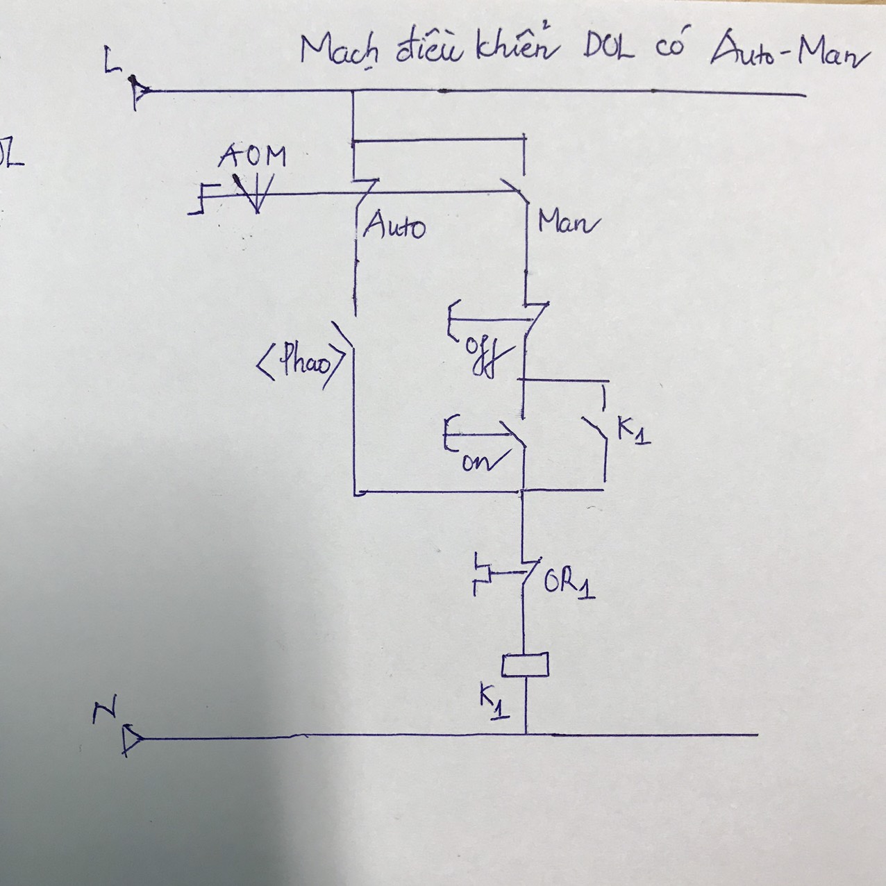 Đọc bản vẽ điện cho dân trái ngạch 2: Mạch khởi động trực tiếp DOL ...
