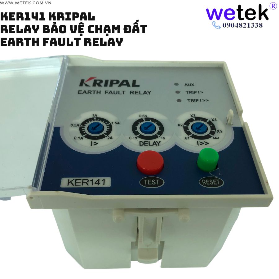Rơ le Kripal chạm đất EFR KER141 (Tương đương Mikro MK201, MK202, MK231 ...